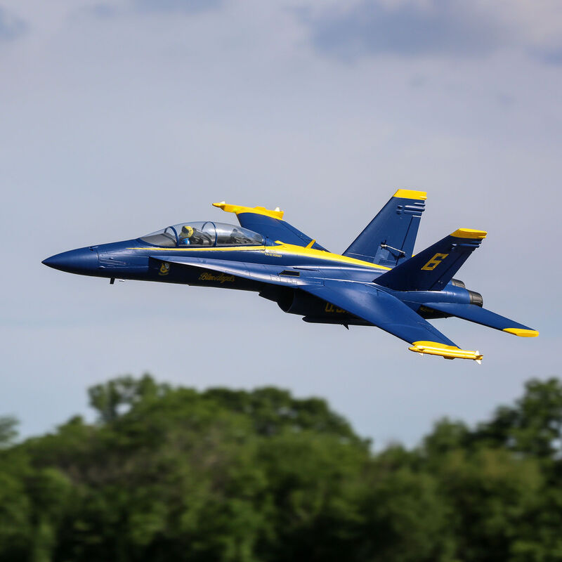 E-flite F-18 Blue Angels 80mm EDF Jet BNF Basic with AS3X and SAFE ...