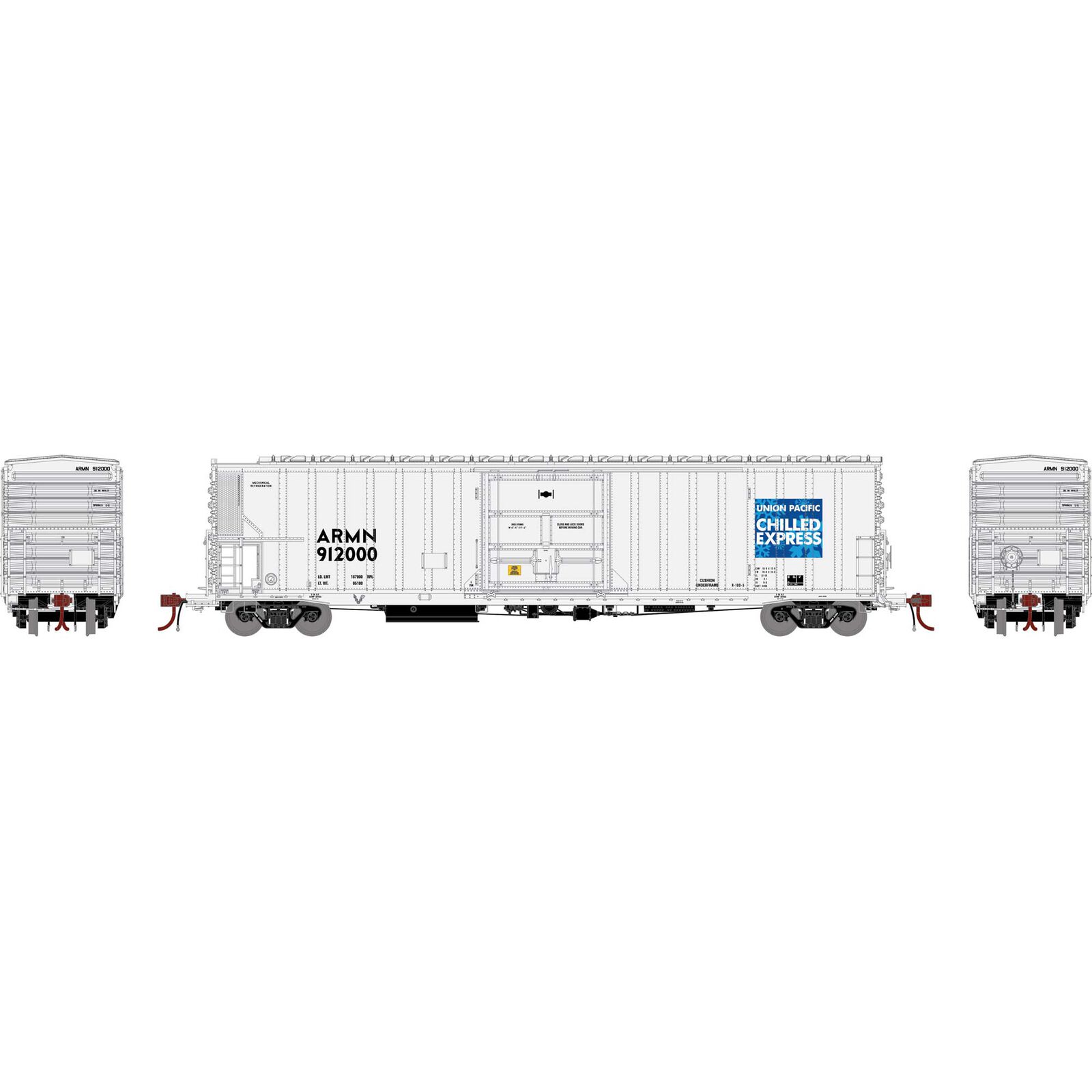 Athearn Genesis HO GEN 57' FGE Mechanical Reefer, ARMN #912000 ...