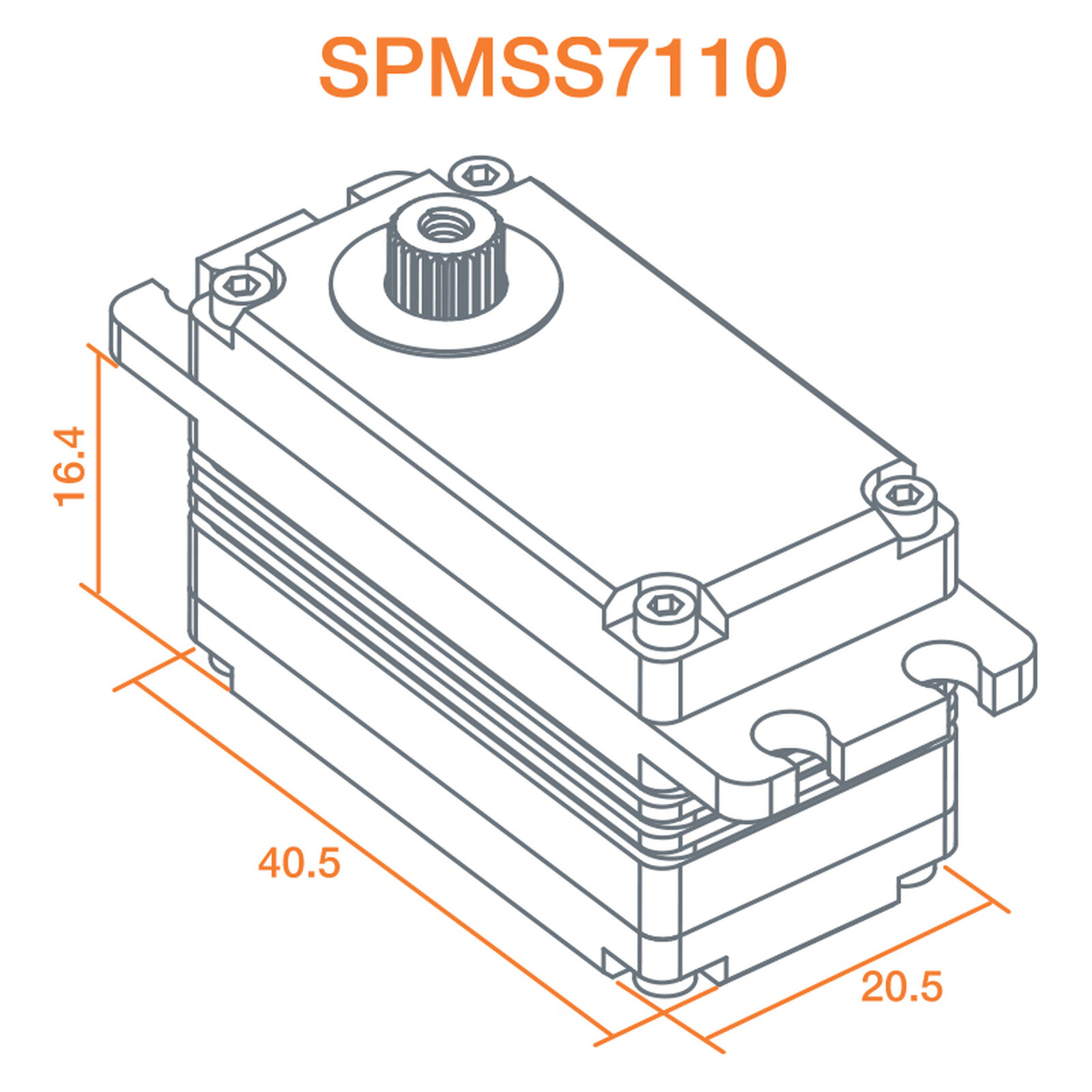 Spektrum S7110 Low Profile Servo Winch: 1/10 Rock Crawlers | Horizon Hobby