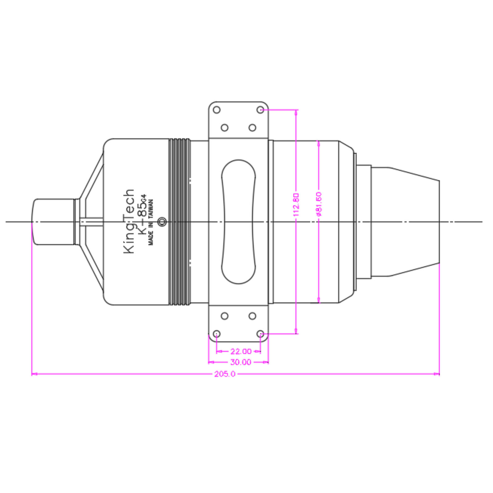 KingTech Turbines International KingTech K-85G4+ Turbine Engine with ...