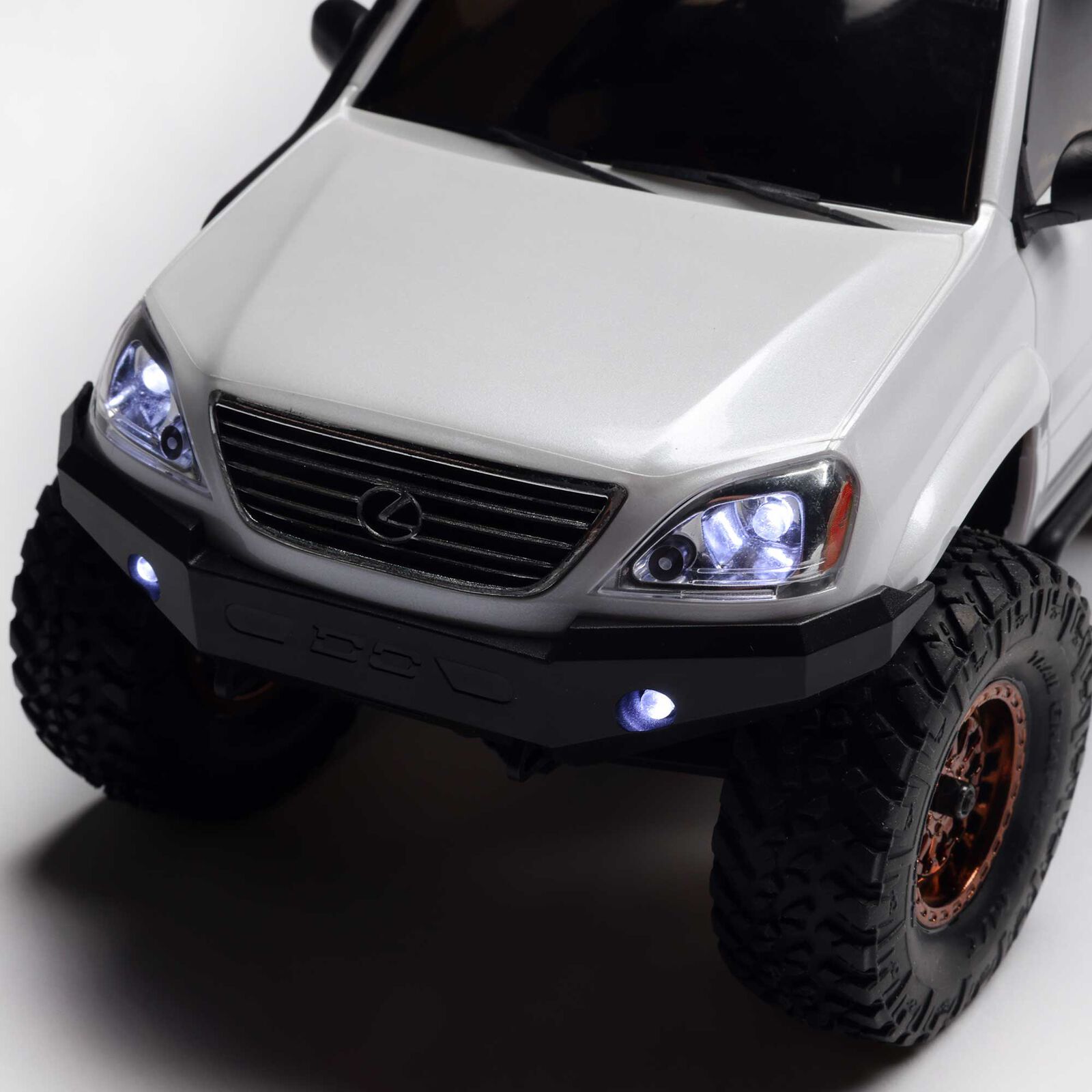 Axial 1/24 SCX24 Lexus GX 470 4X4 RTR Brushed Rock Crawler (Battery & Charger Included), White ...
