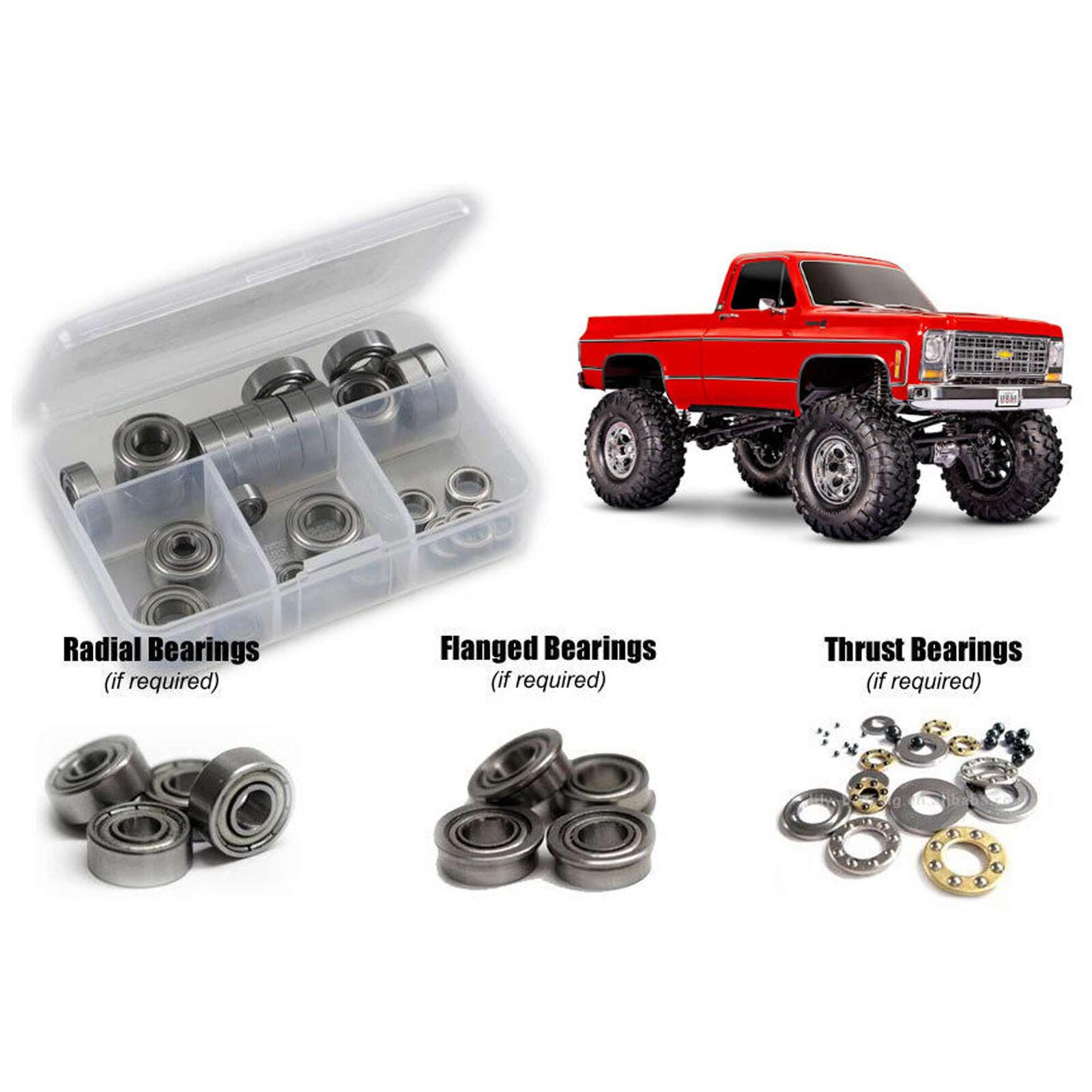 RC Screwz Traxxas TRX-4m K10 1/18th (#97061-1) Metal Shielded Bearing ...