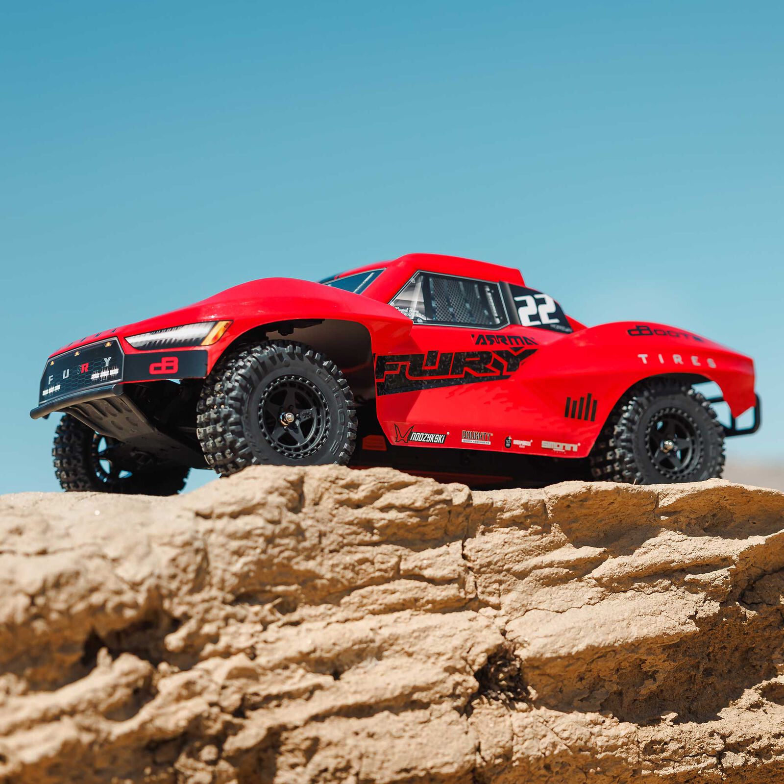 ARRMA 1/10 FURY 2WD RTR Brushed Short Course Truck (Battery & Charger ...