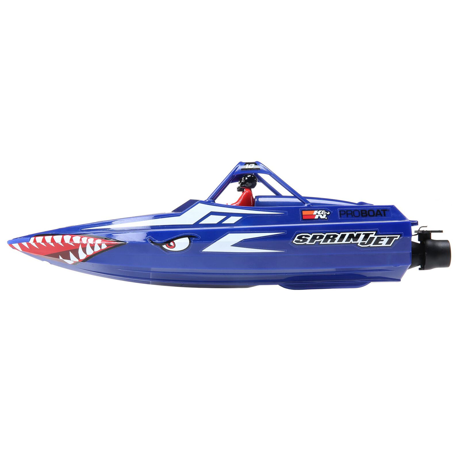 Pro Boat Sprintjet 9" Self-Righting Deep-V Jet Boat Brushed RTR, Blue ...