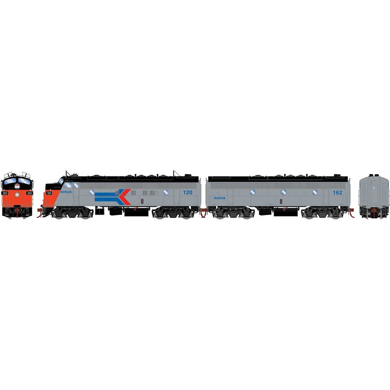 Athearn HO FP7A/F7B Locomotive with DCC & Sound, AMTK #120/162 ...