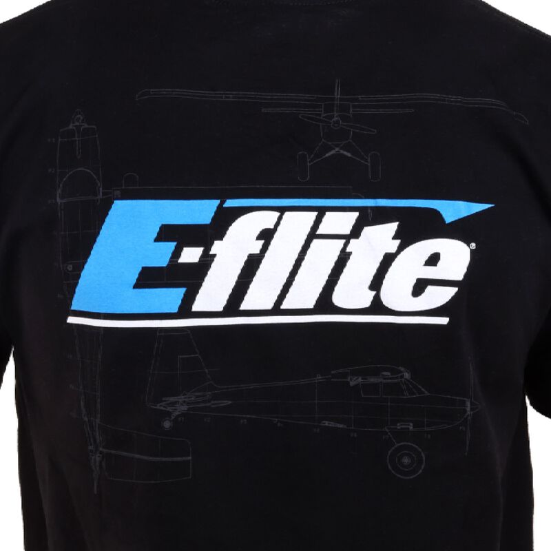 E-flite Eflite Timber Short Sleeve T-Shirt Black, 2XL | Horizon Hobby