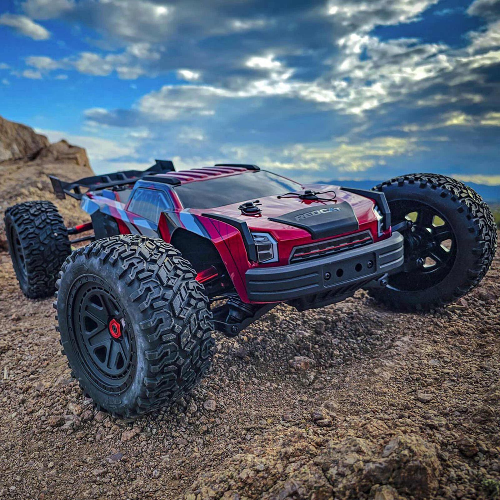 Redcat Racing 1/6 Machete 4S Brushless Electric Monster Truck, Red ...