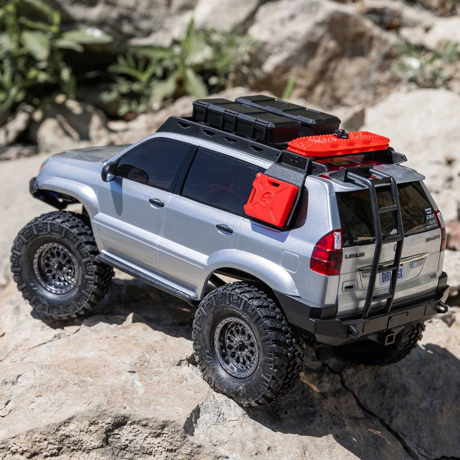 Axial 1/24 SCX24 Lexus GX 470 4X4 RTR Brushed Rock Crawler (Battery & Charger Included), Silver ...