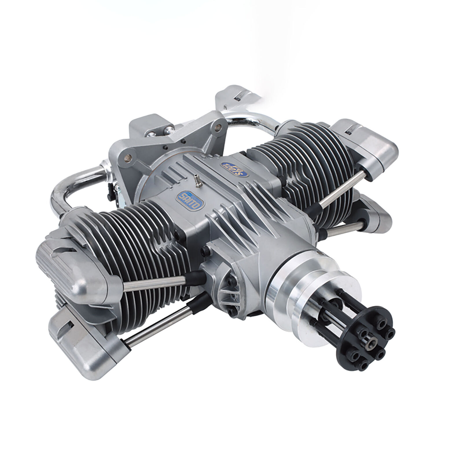 Saito Engines FG-120TS 120cc 4-Stroke Twin-Cylinder Gasoline Engine ...