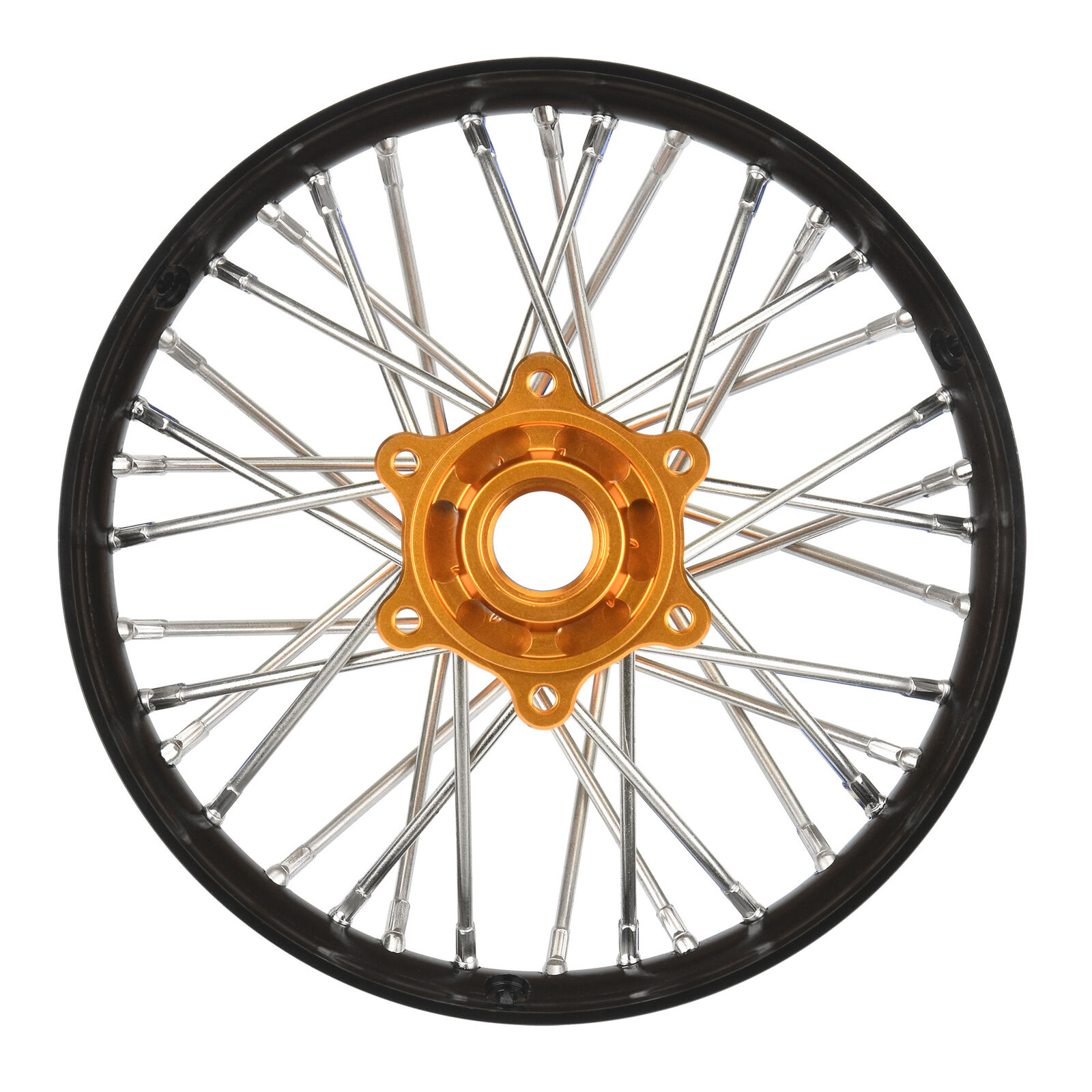 Pro-Line Racing 1/4 Pro-Spec Aluminum V2 Bead Rear Wheel Black/Gold (1 ...