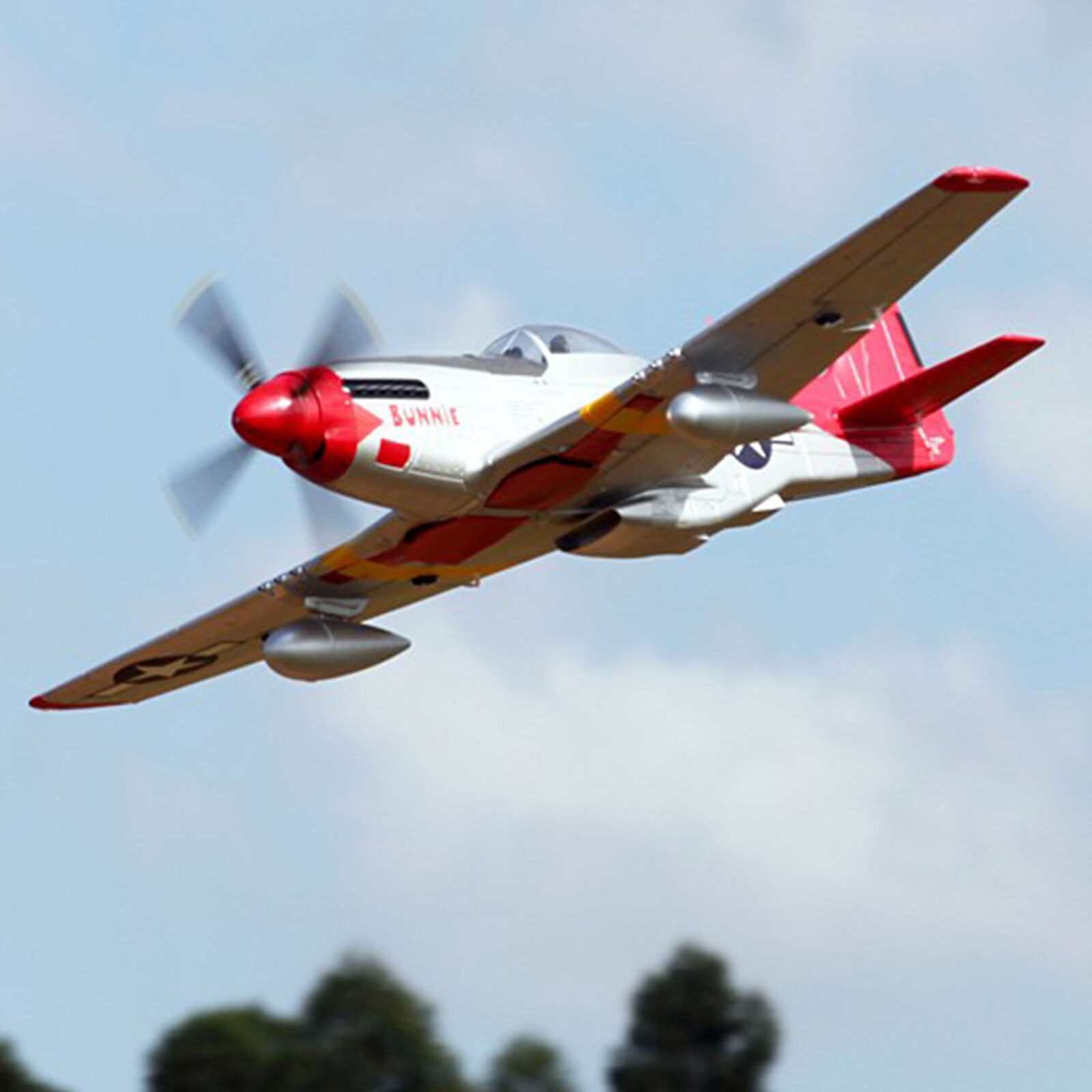 FMS P-51D Red Tail 1700mm PNP with Reflex | Horizon Hobby