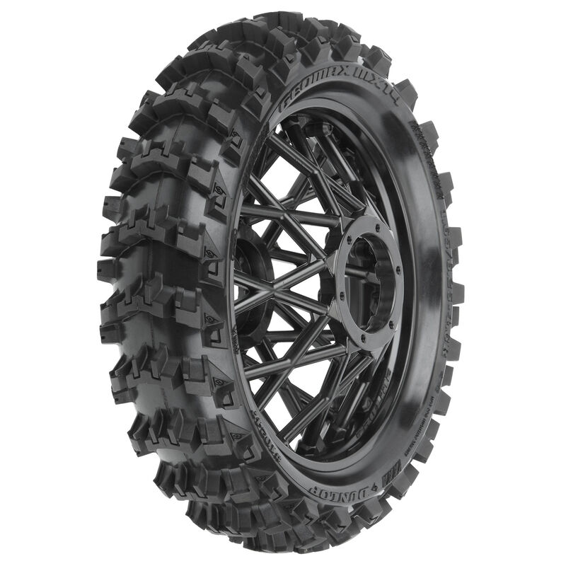 Pro-Line Racing 1/4 Dunlop Geomax MX14 V2 Bead CR4 Rear Tire MTD Black ...