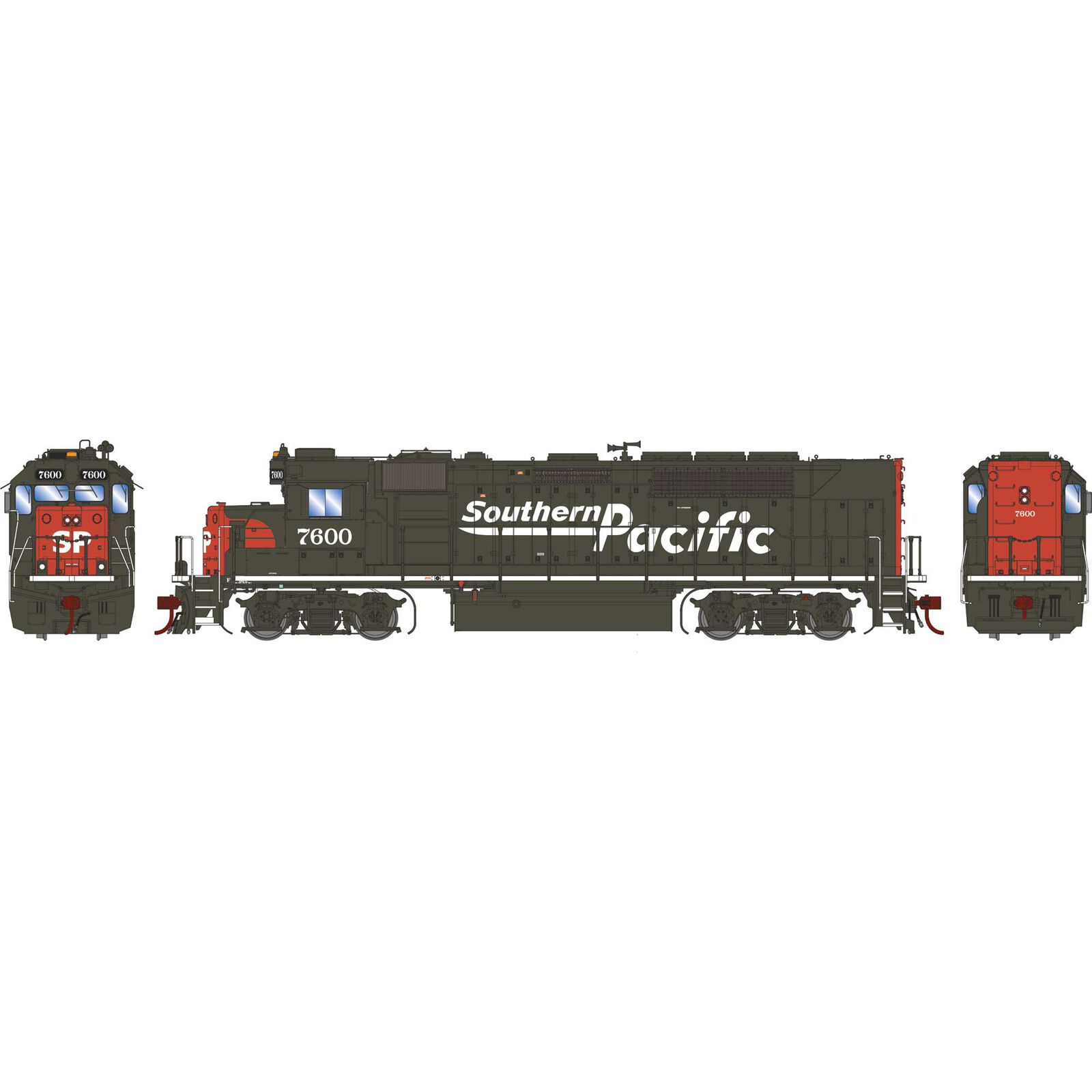 Athearn HO GP40P-2 Locomotive with DCC & Sound, SP/Speed Letter #7600 | Horizon Hobby