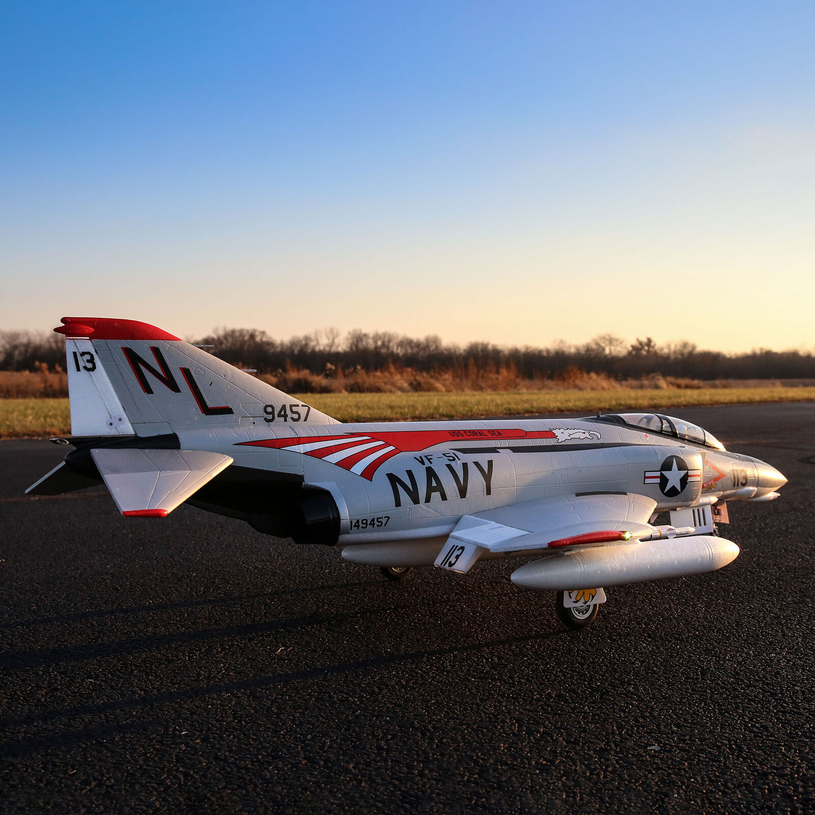 E-flite F-4 Phantom II 80mm EDF BNF Basic with AS3X and SAFE Select ...