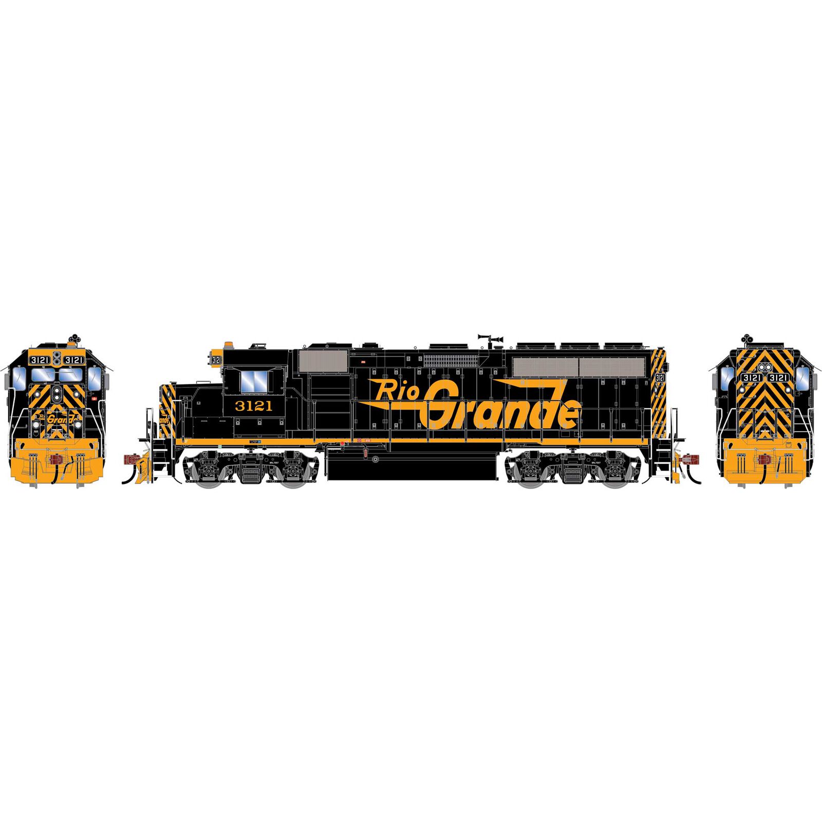 Athearn Genesis HO GP40-2 Locomotive with DCC & Sound, DRGW #3121 | Horizon Hobby