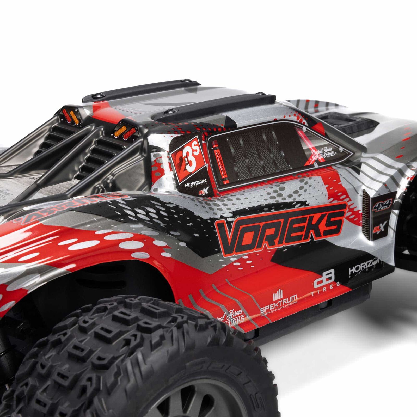 ARRMA 1/10 VORTEKS 223S DSC 4X4 RTR Brushless Stadium Truck, Red ...