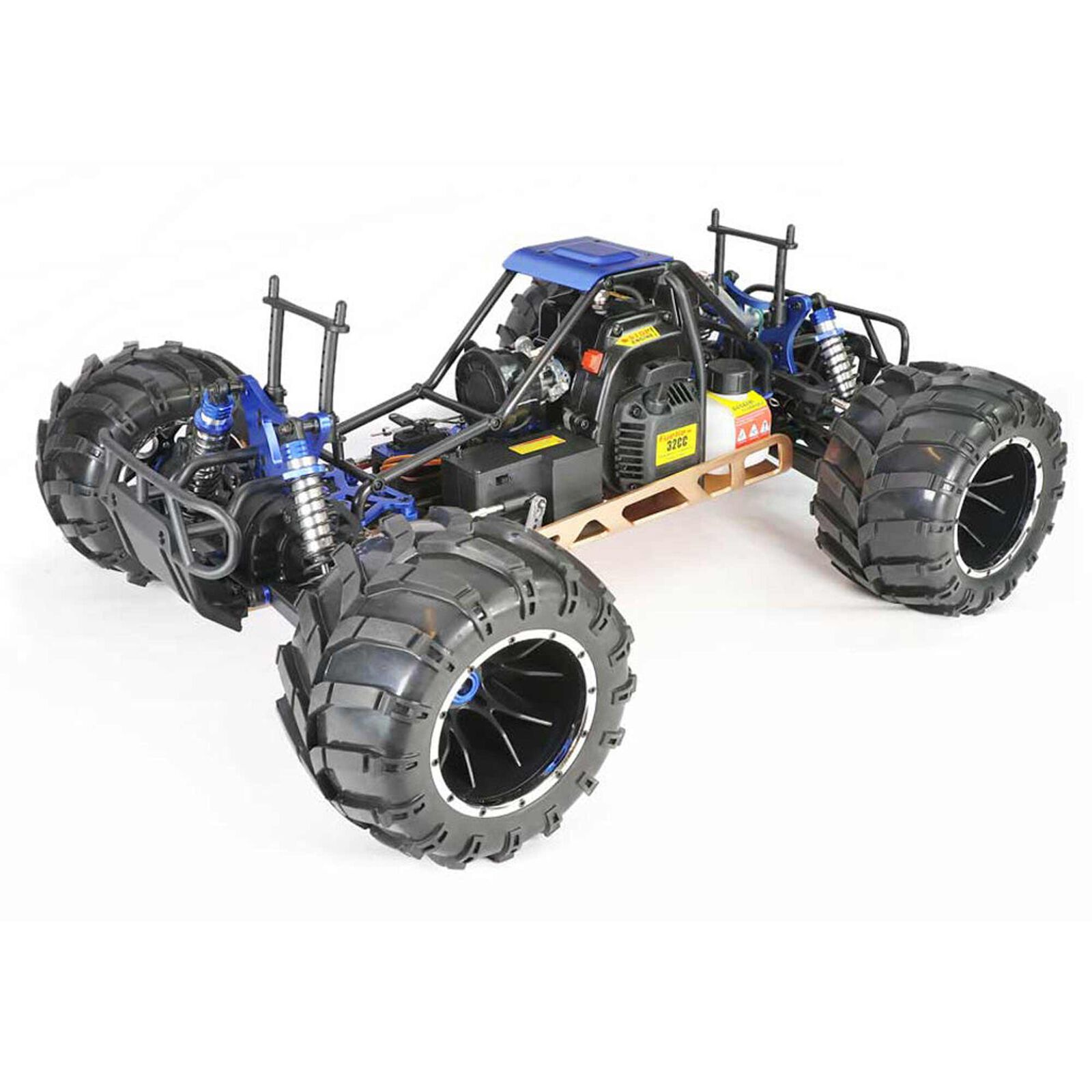 Redcat Racing 1/5 Rampage MT V3 4X4 Gas Monster Truck RTR, Orange Flame ...