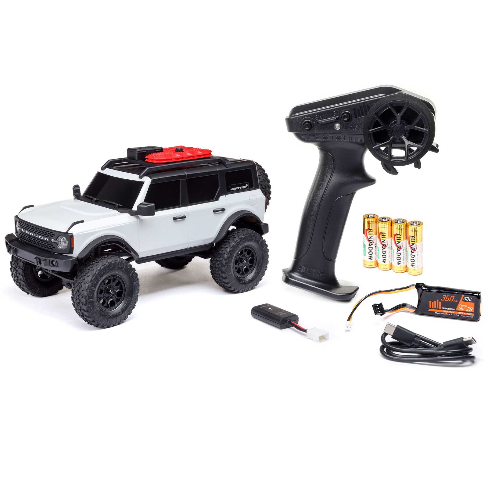 Axial 1/24 SCX24 Ford Bronco 4X4 RTR Brushed Rock Crawler (Battery ...