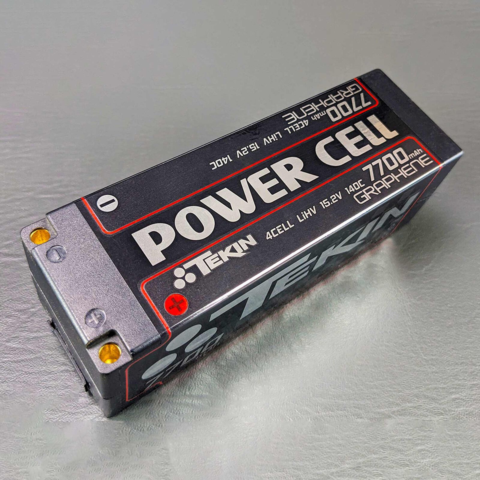 Tekin 15.2V 7700mAh 4S 140C Brick LiHV Battery: 5mm bullets | Horizon Hobby