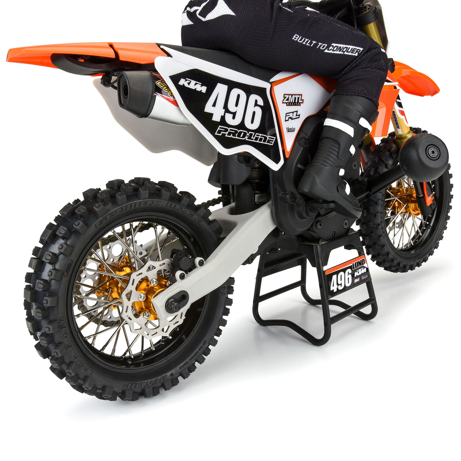 Pro-Line Racing 1/4 Pro-Spec Aluminum V2 Bead Rear Wheel Black/Gold (1 ...