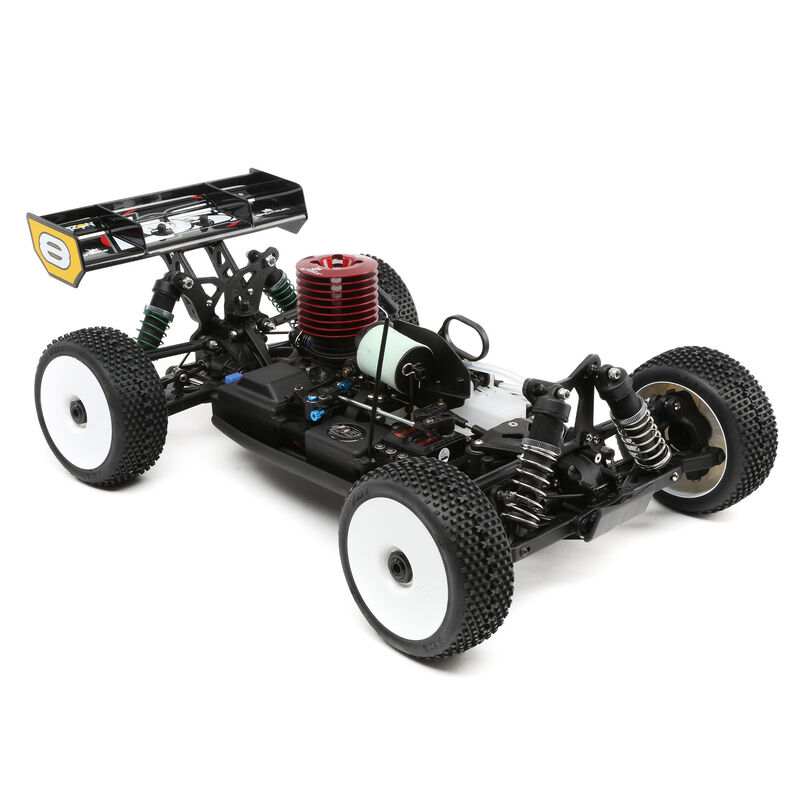 Losi 1/8 8IGHT 4X4 Nitro Buggy RTR, Red/Yellow | Horizon Hobby