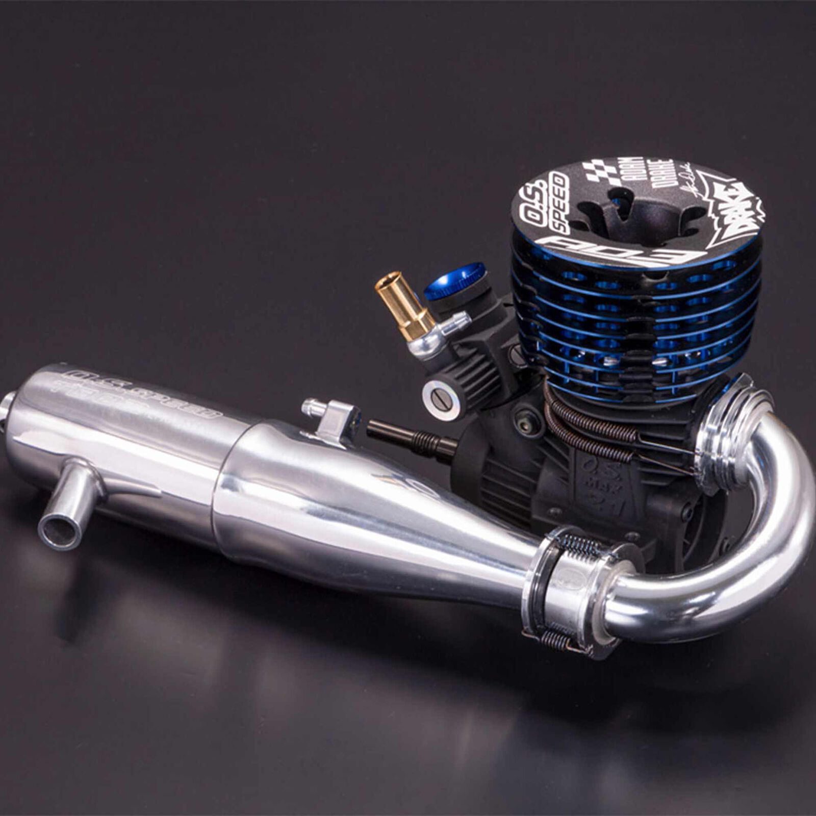 OS Engines O.S. Speed B21 Adam Drake Edition 3, 1/8 Buggy Engine & Pipe Combo Set | Horizon Hobby