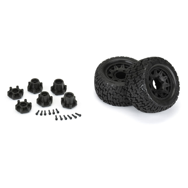 Pro-Line Racing 1/10 Bonesaw F/R 2.8" MT Tires Mounted 12mm/14mm Black Raid (2) | Horizon Hobby