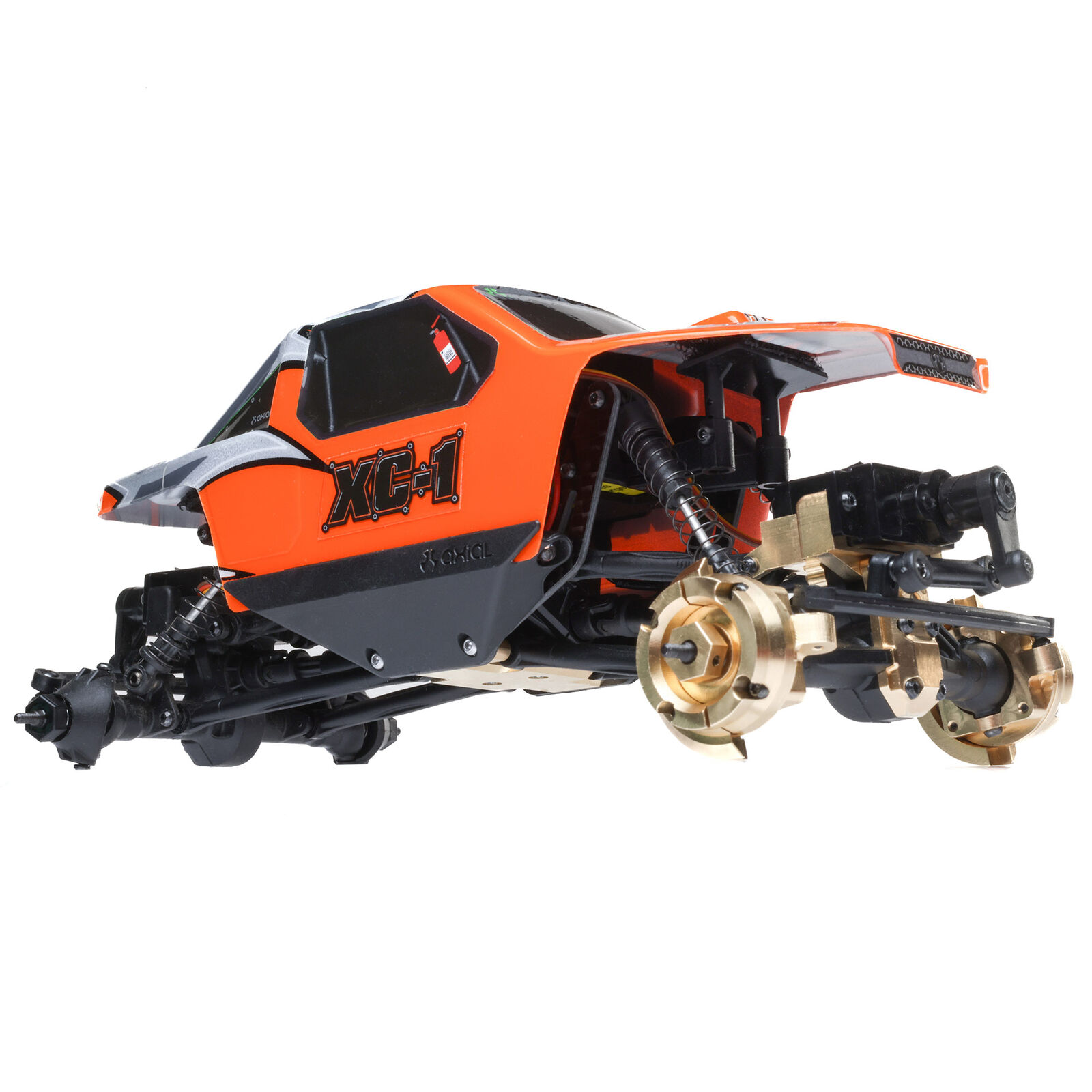 Axial Hex Hub, Brass (2): SCX24, AX24 | Horizon Hobby