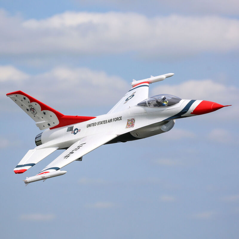E-flite F-16 Thunderbirds 70mm EDF BNF Basic with AS3X and SAFE Select ...