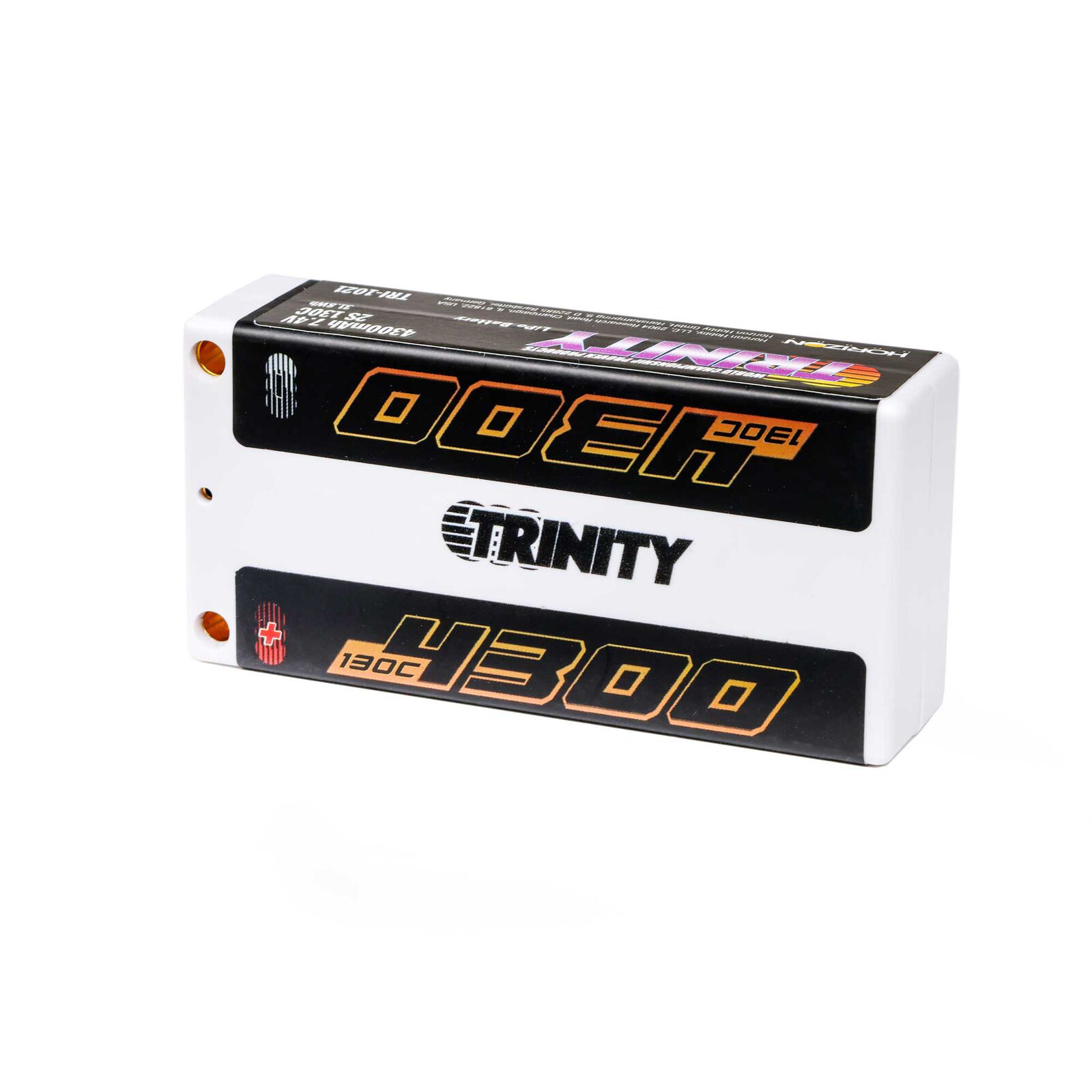 Trinity/Epic 7.4V 4300mAh 2S 130C Shorty LiPo Battery, 5mm Bullets ...