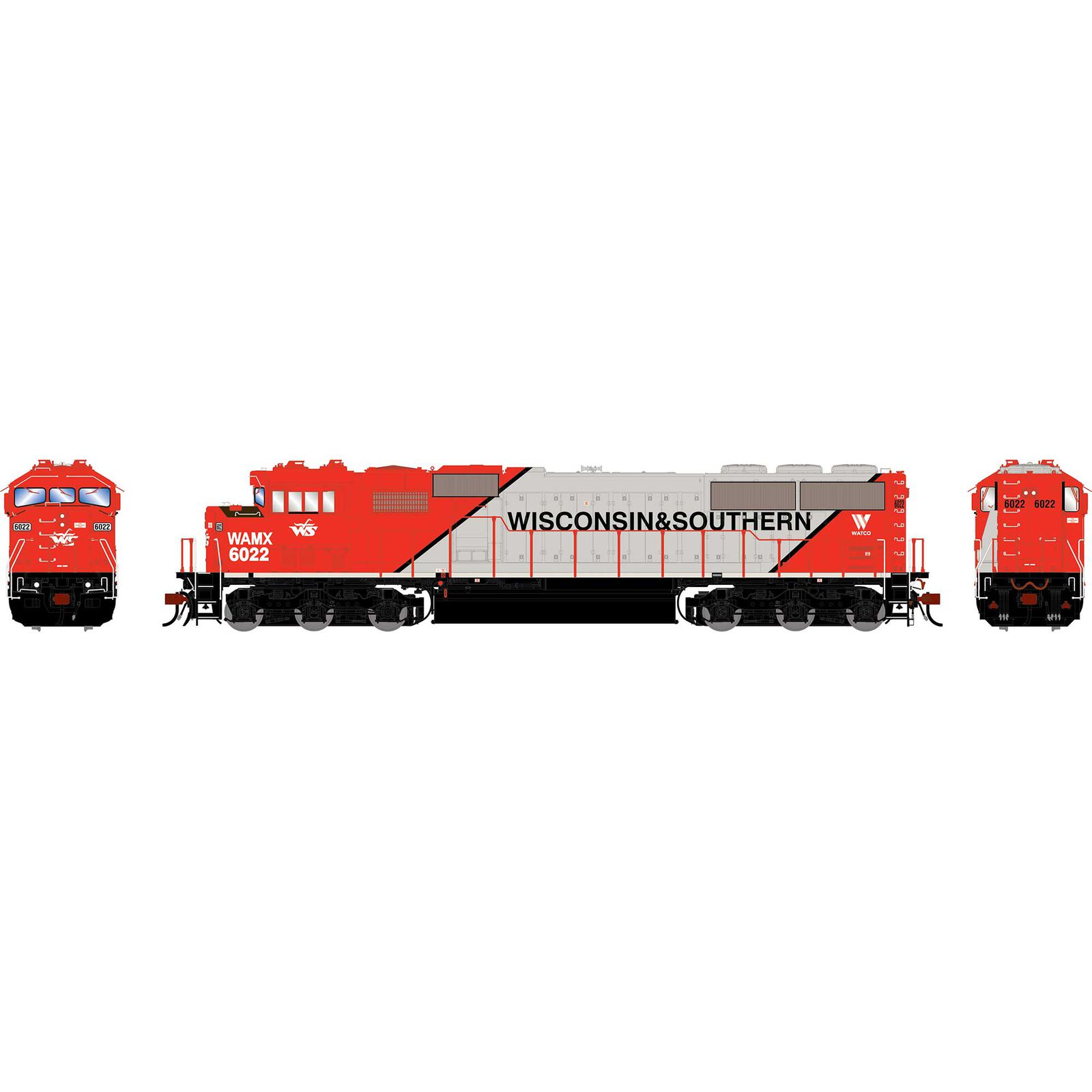 Athearn Genesis HO GEN SD60M Tri-Clops Locomotive, WAMX #6022 | Horizon ...