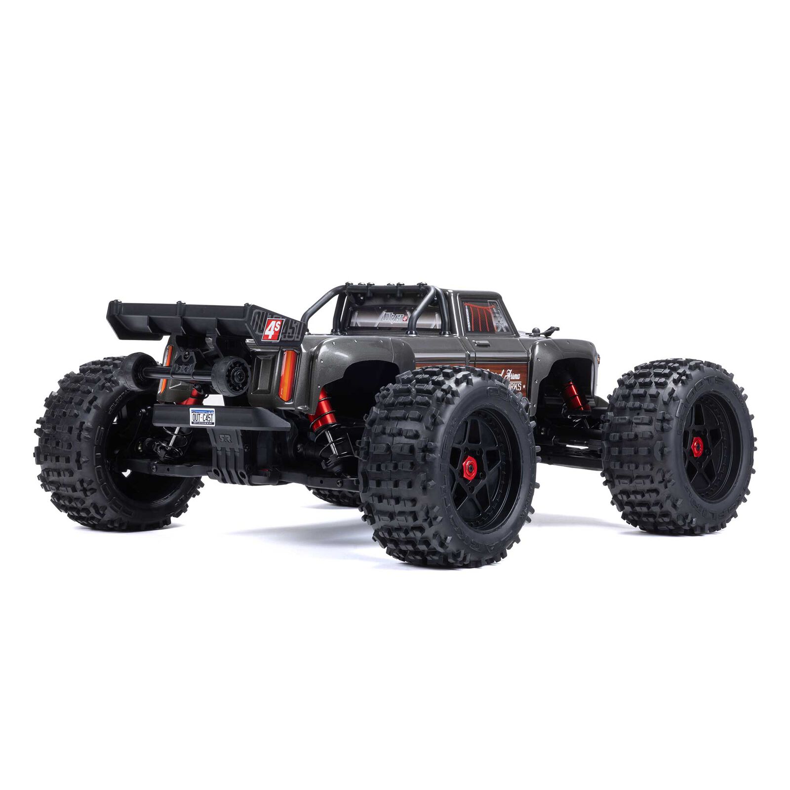 ARRMA 1/10 OUTCAST 4S 4X4 RTR Brushless Stunt Truck, Gun Metal ...