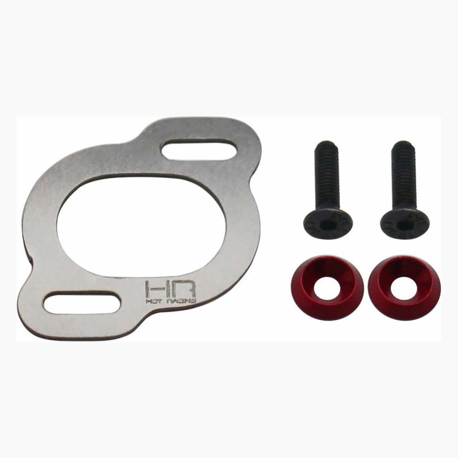 Hot Racing Stainless Steel Motor Screw Mount Plate Gorgon | Horizon Hobby