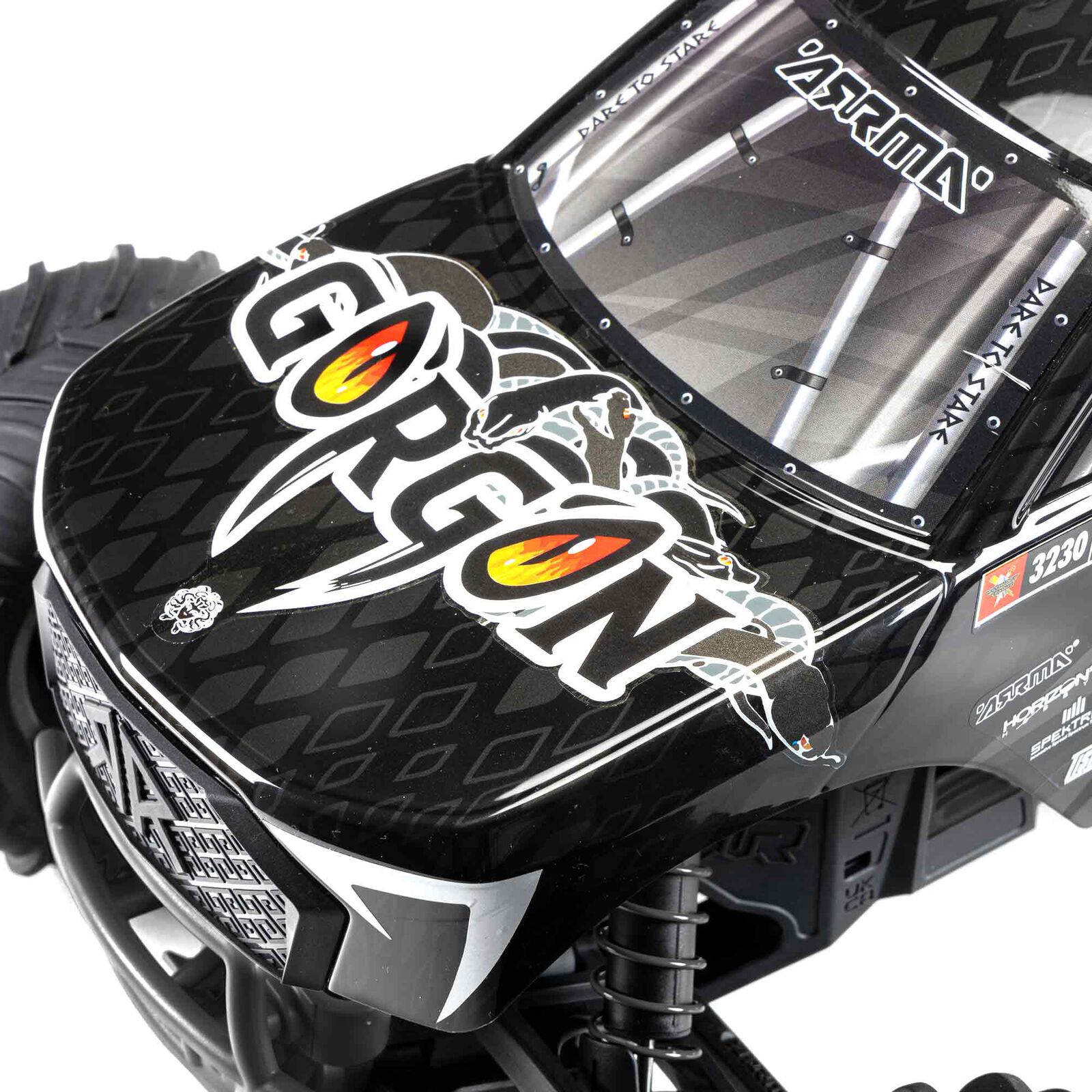 ARRMA 1/10 GORGON 2WD RTA Kit Brushed Monster Truck (Battery & Charger ...