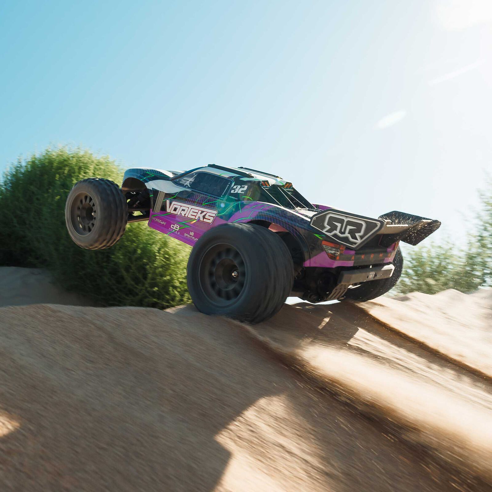 ARRMA 1/10 VORTEKS 2WD RTR Brushed Stadium Truck (Battery & Charger ...