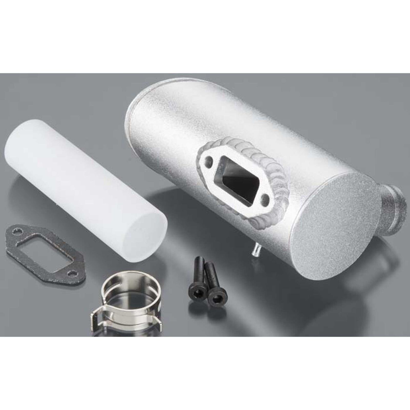 DLE Engines Muffler Left 1-Hole: DLE-120 | Horizon Hobby