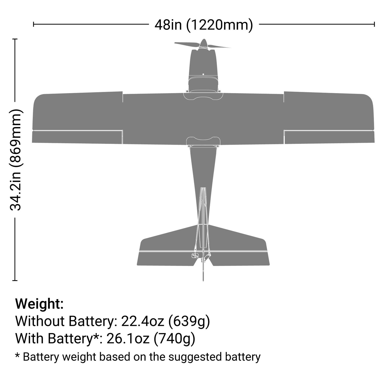 HobbyZone Apprentice S 2 1.2m RTF Basic with SAFE | Horizon Hobby