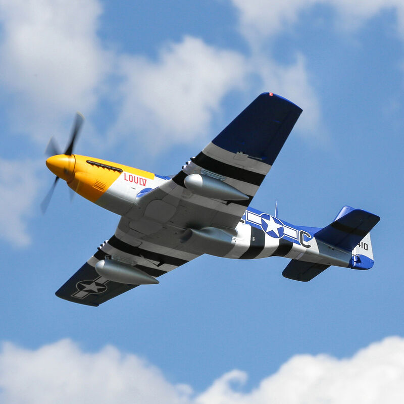 E-flite P-51D Mustang 1.5m BNF Basic Combo | Horizon Hobby