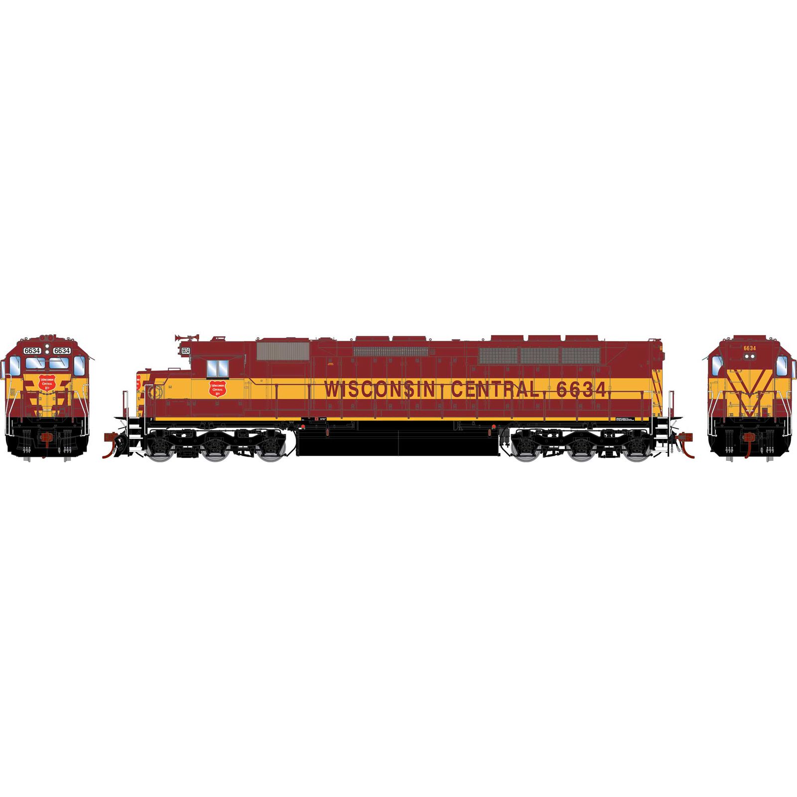 Athearn Genesis HO GEN SDP45 Locomotive w/DCC & SOUND, WC #6634 ...