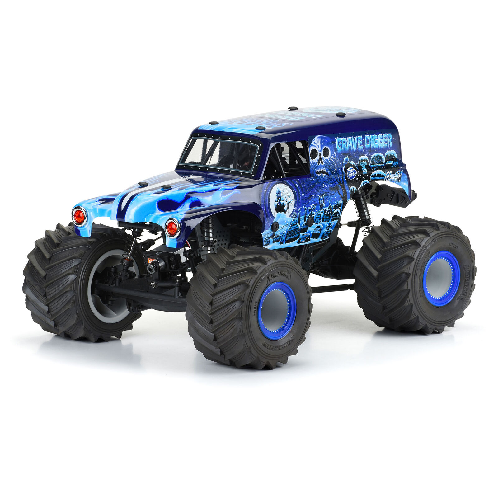 Pro-Line Racing 1/10 Grave Digger Ice (Blue) Painted Body Set: LMT ...