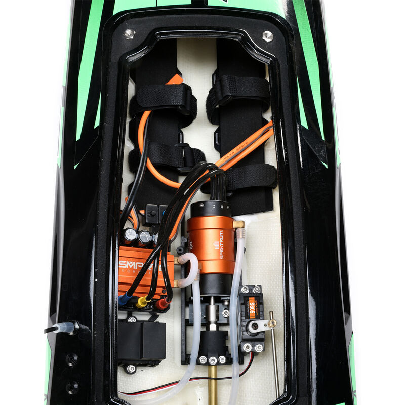 Pro Boat Impulse 32" Brushless Deep-V RTR with Smart, Black/Green ...