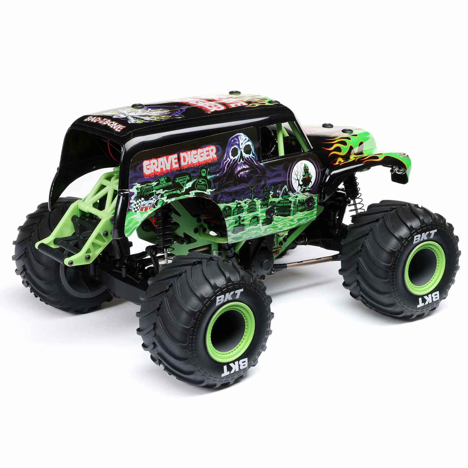 Losi 1/18 Mini LMT Grave Digger 2S 4X4 RTR Brushed Monster Truck ...