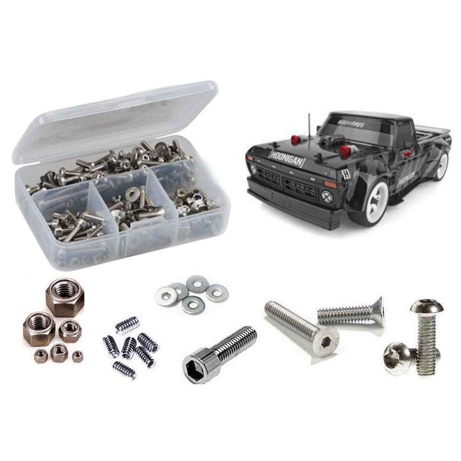 RC Screwz Stainless Steel Screw Kit, 1/10 Team Associated Apex2 ...