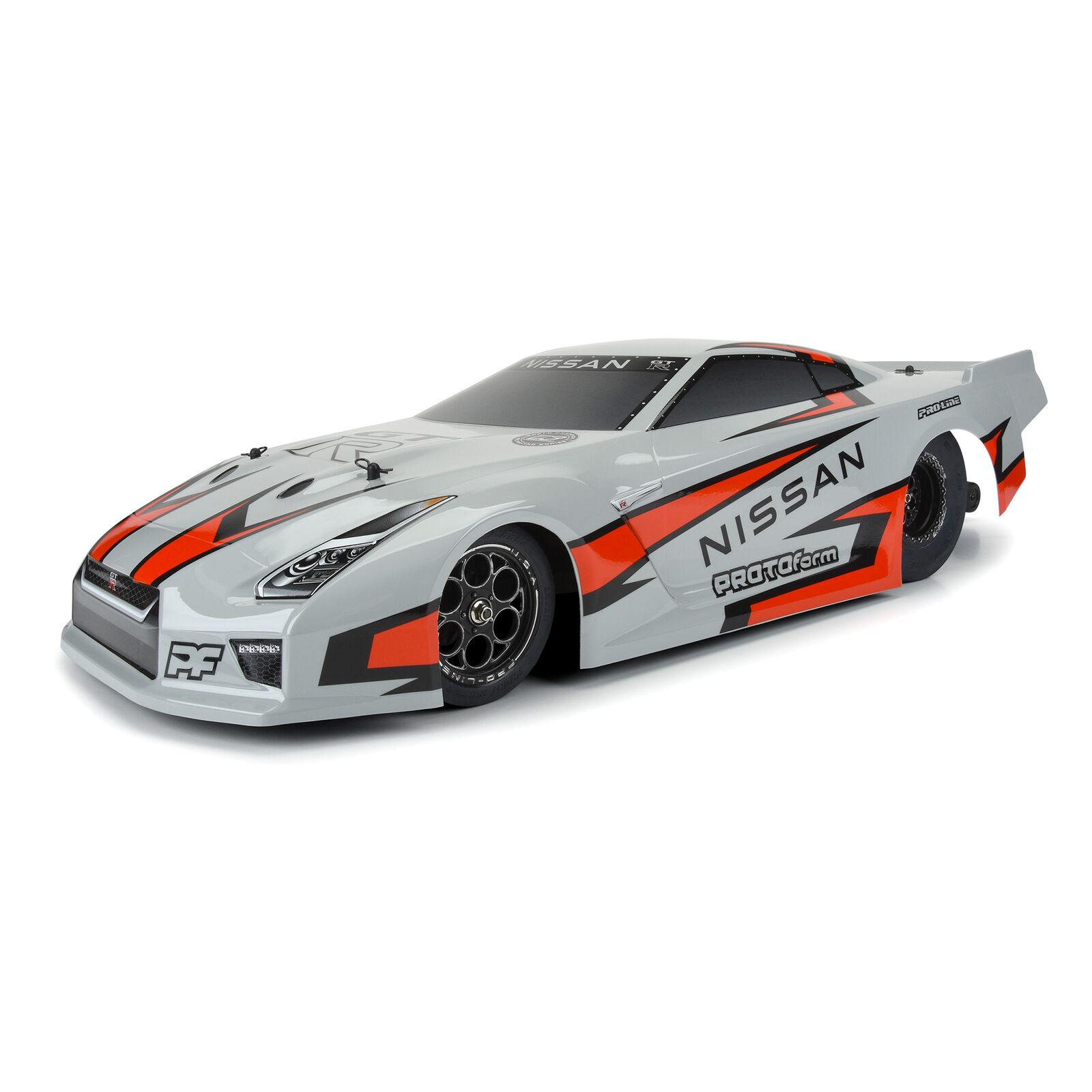 PROTOform 1/10 Nissan GT-R R35 Pro Mod Tough-Color Gray Body: Drag Car ...