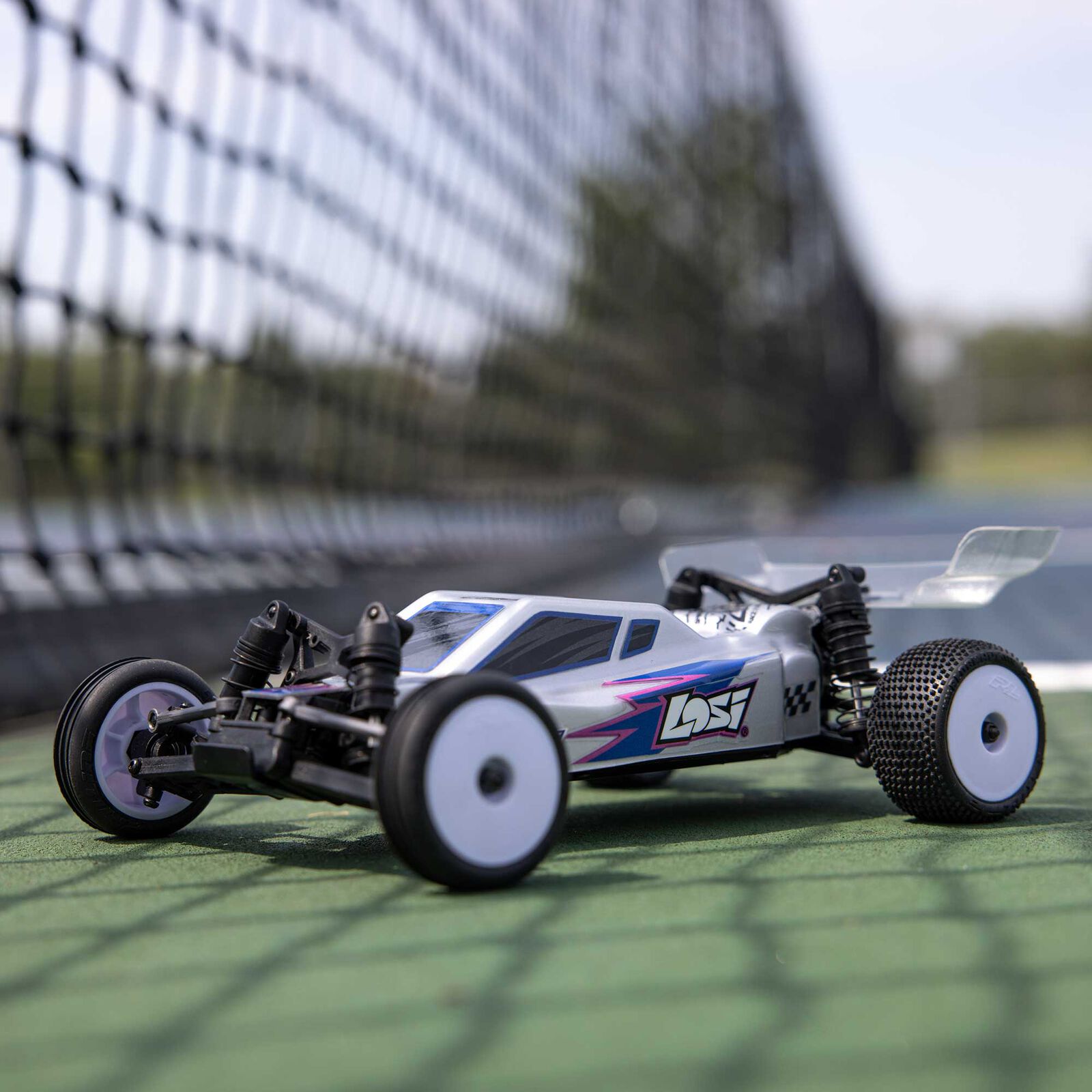 Losi 1/24 Micro-B 2WD Buggy RTR, Silver | Horizon Hobby
