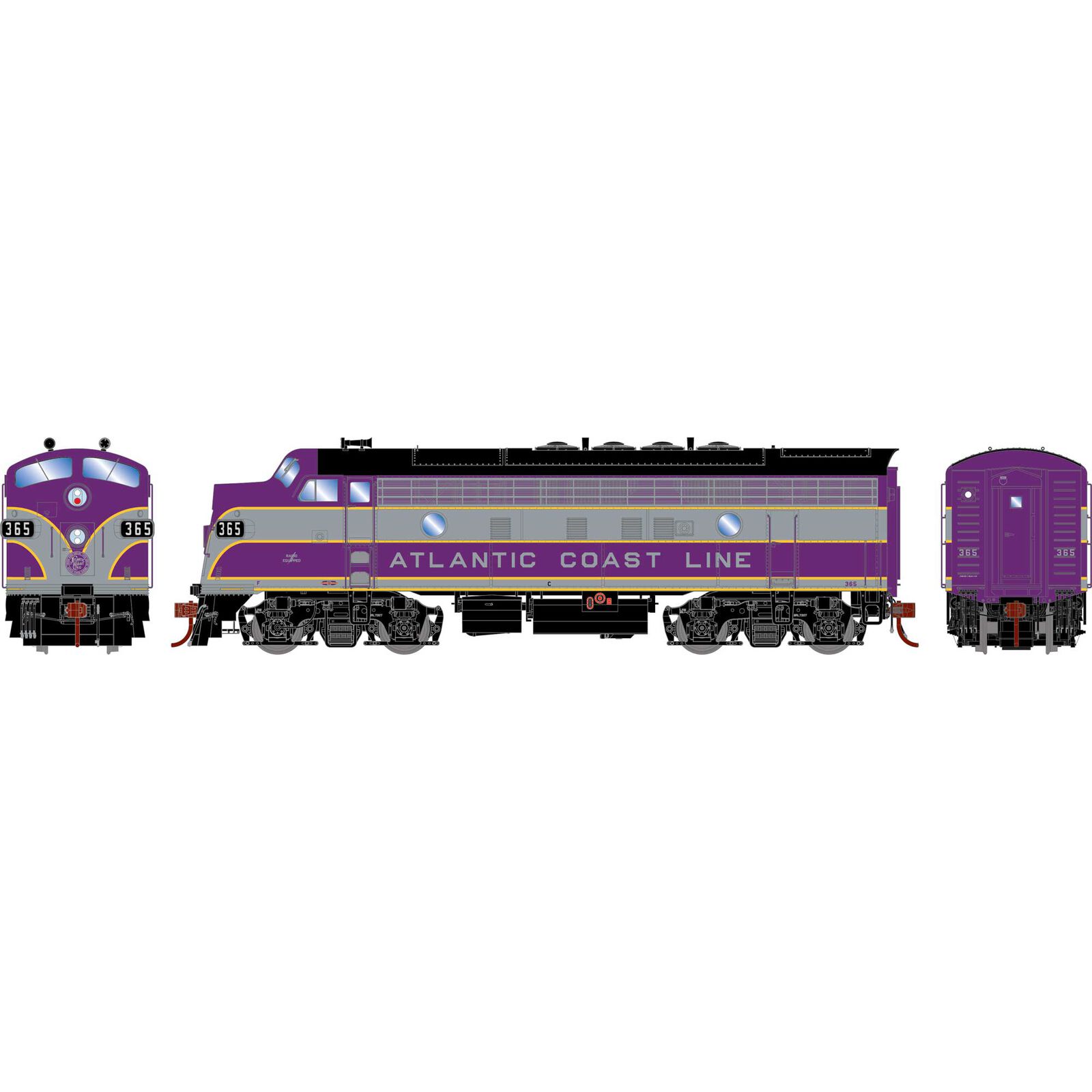 Athearn HO F7A Locomotive, ACL #365 | Horizon Hobby