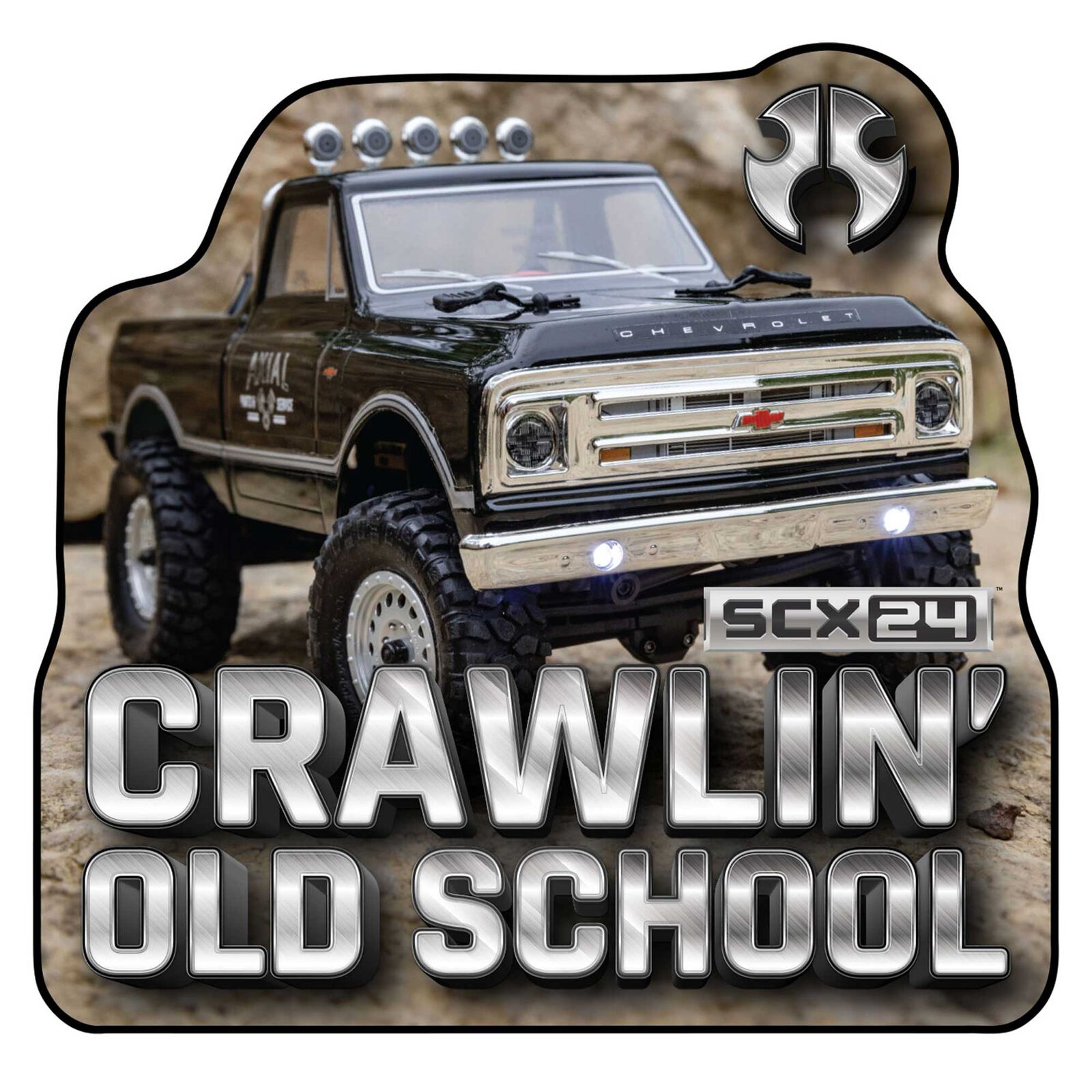 Axial Axial Crawlin' Old School Sticker | Horizon Hobby