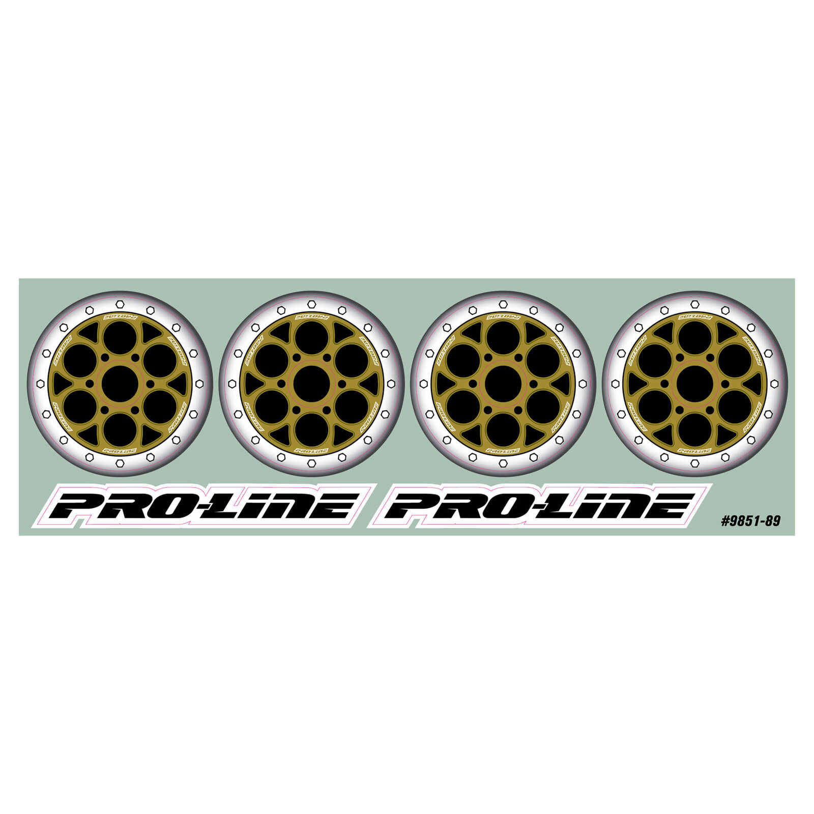 Pro-Line Racing Bi-Metallic Wheel Dot Decals (4): Sprint Car Wheels ...