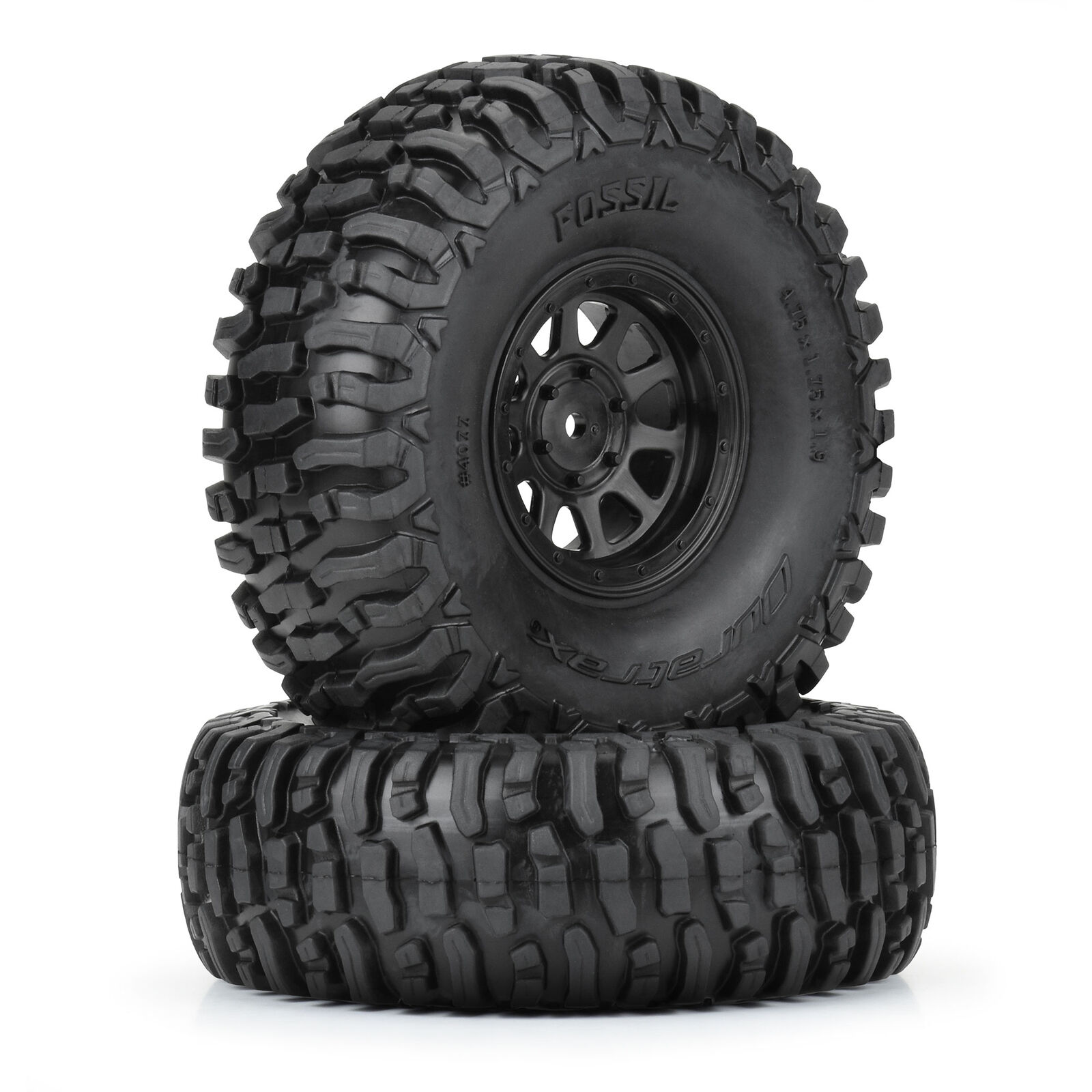 Duratrax 1/10 Fossil Font/Rear 1.9" Crawler Tires MTD 12mm Black Kodiak ...
