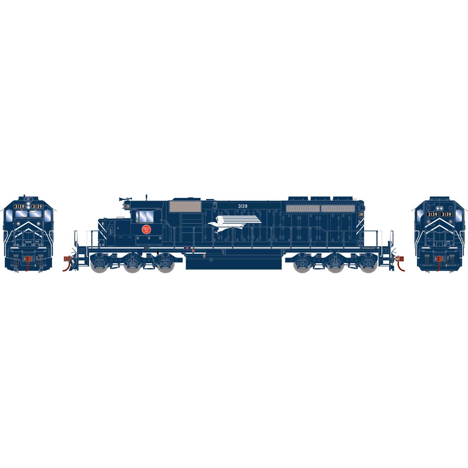 Athearn HO EMD SD40-2 Locomotive with DCC & Sound, MP #3139 | Horizon Hobby